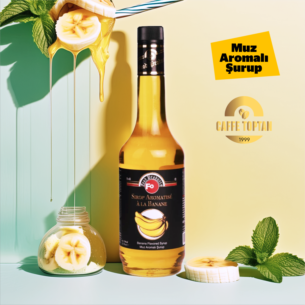 Muz Aromalı Şurup - CAFFE TOPTAN